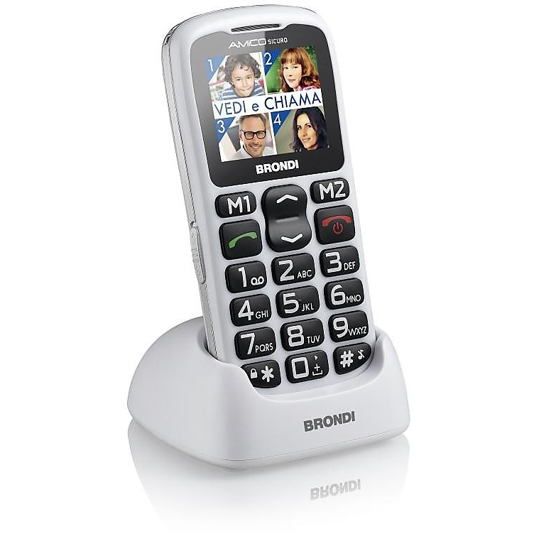 amico sicuro white brondi tasti grandi mobile phone - Cellulari e ...