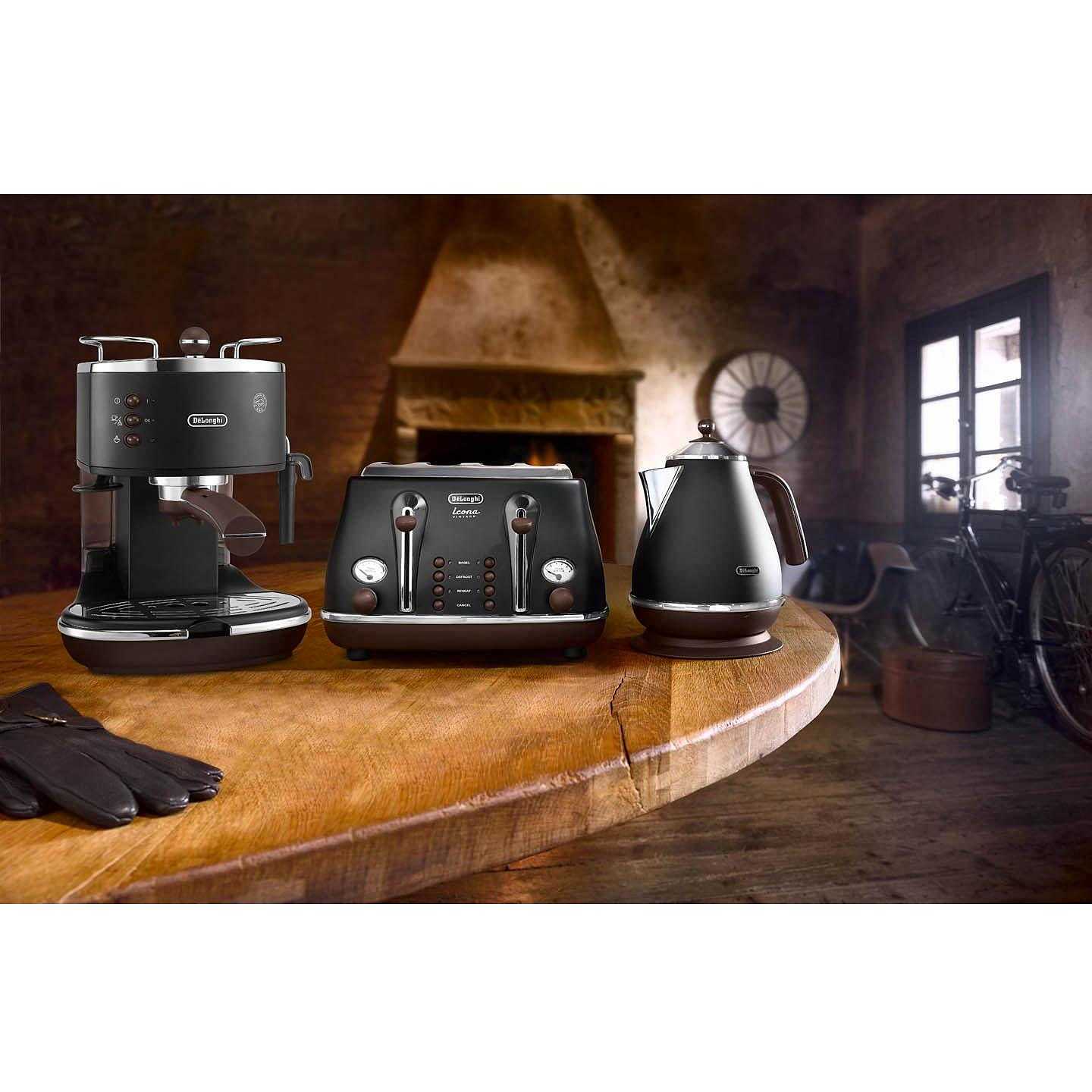 De Longhi ECOV 311.BK Icona Vintage Macchina del caffè potenza 1100 ...