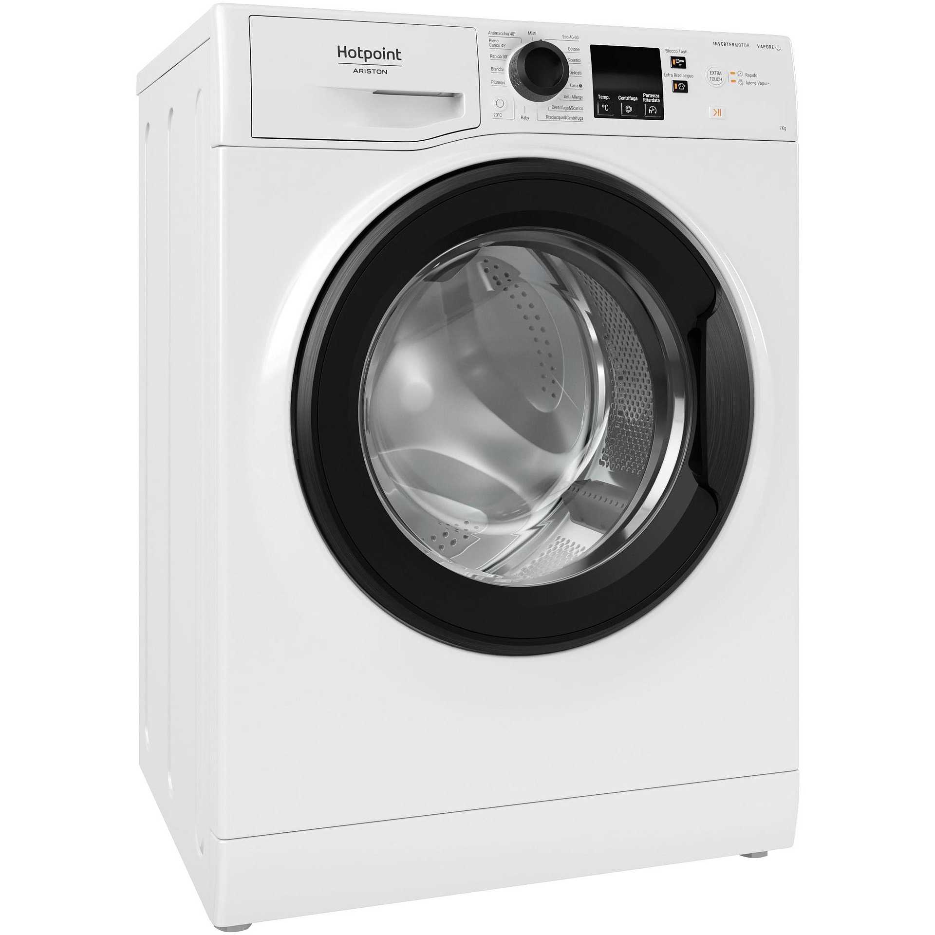 Hotpoint/Ariston NF725WKIT Lavatrice Carica Frontale Capacità 7 Kg 1200 Giri/min Classe B Colore ...
