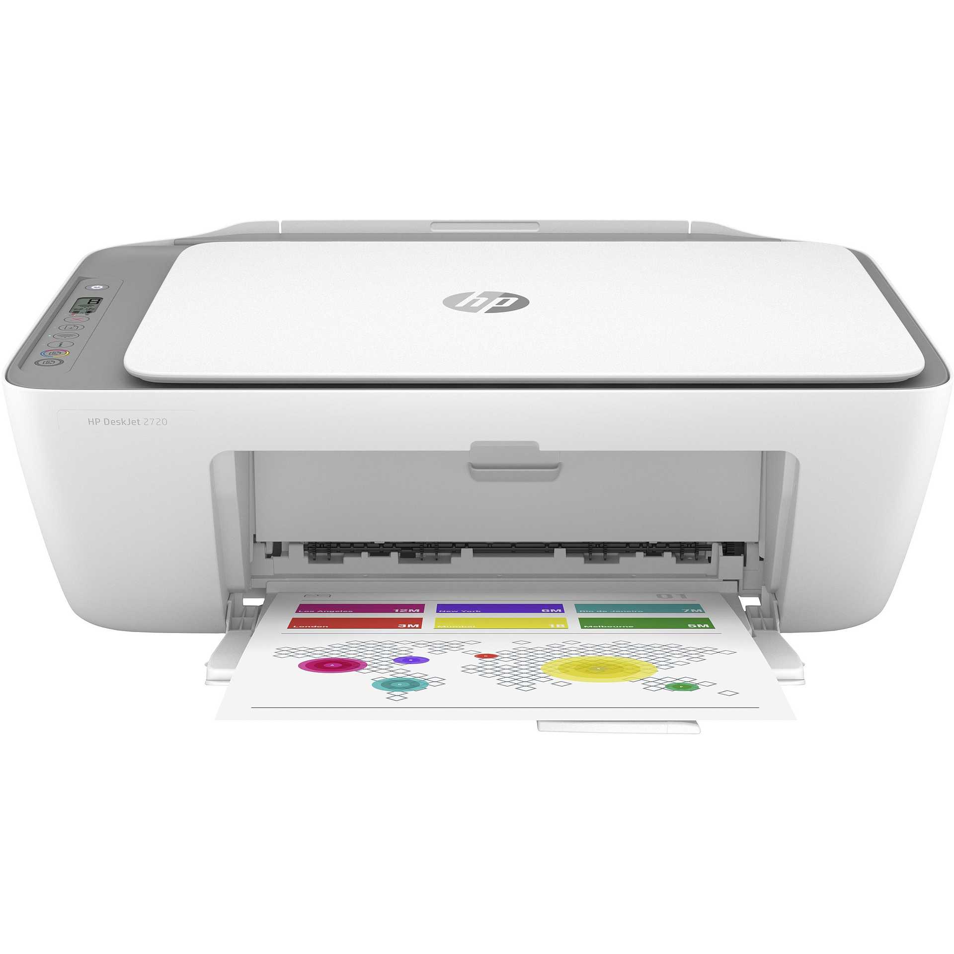 HP DESKJET 2720 Stampante Multifunzione 3-in-1 Wi-Fi Bluetooth Formato ...
