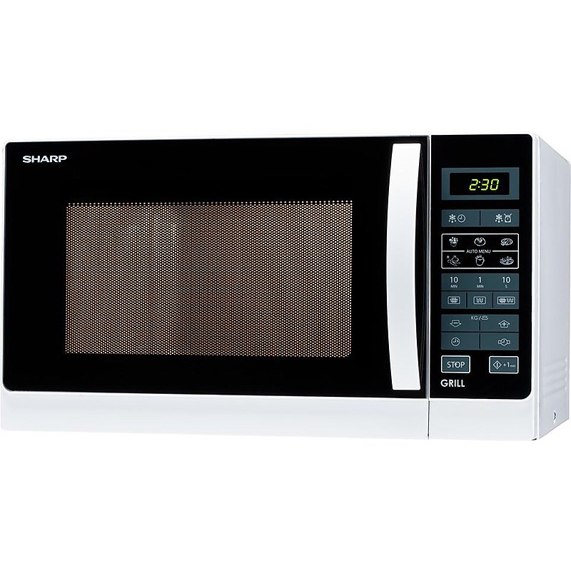 r-742ww sharp forno a microonde 25 lt con grill bianco - Cottura forni microonde - ClickForShop