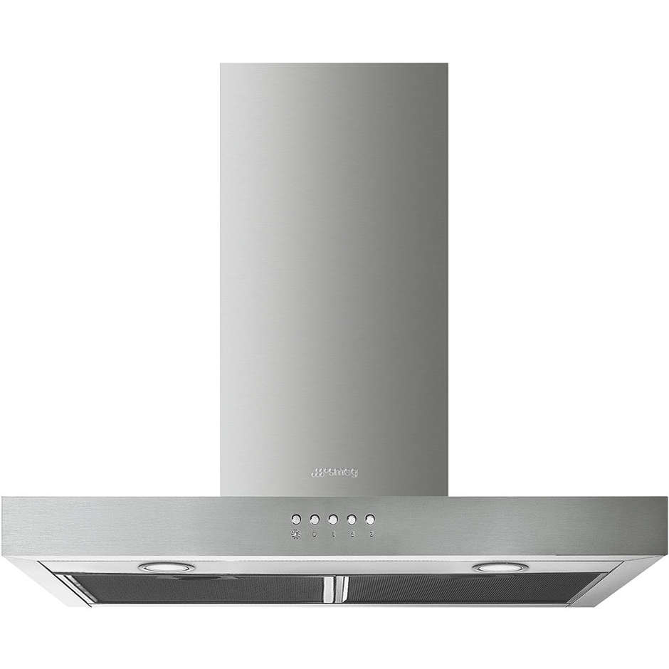 Smeg KAP800XE cappa aspirante a parete 80 cm 3 velocità classe C inox ...