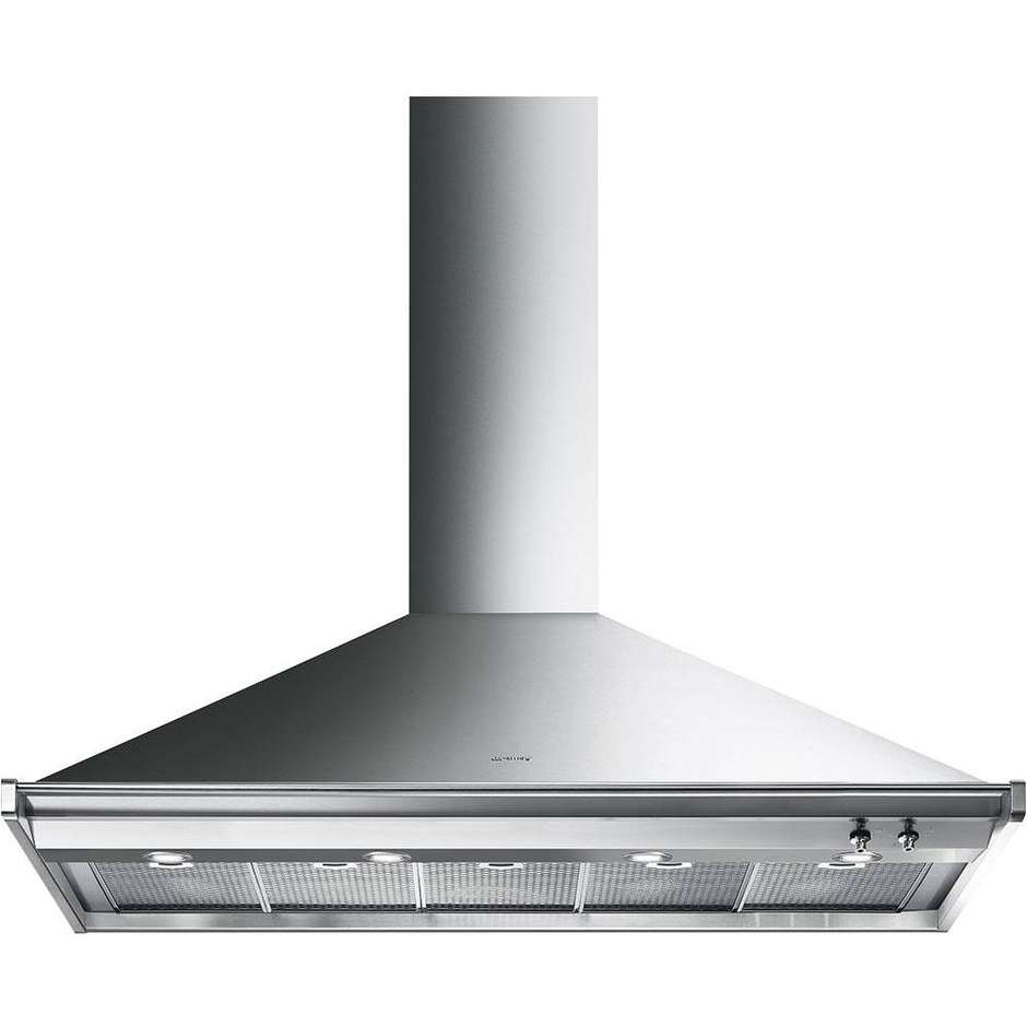 Smeg KD150XE Cappa Aspirante a parete 150 cm 3 velocità Aspirazione 820 ...
