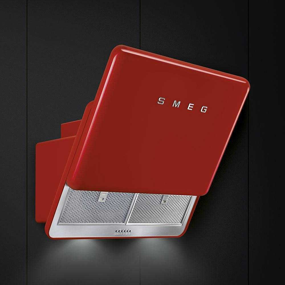Smeg KFAB75RD Cappa aspirante a parete 75 cm 3 velocità Aspirazione 820 ...