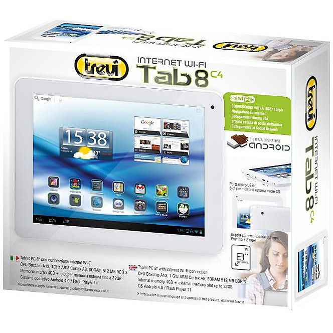 tab-8 c4 trevi tablet 9" wi-fi android 4.0 - Computer Tablet - ClickForShop
