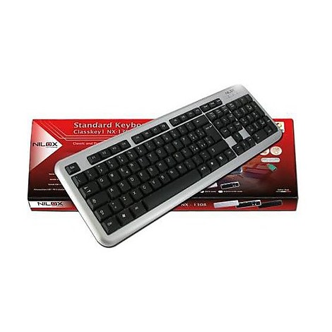 tastiera ps2/usb black/silver - Tastiere e Mouse tastiere - ClickForShop